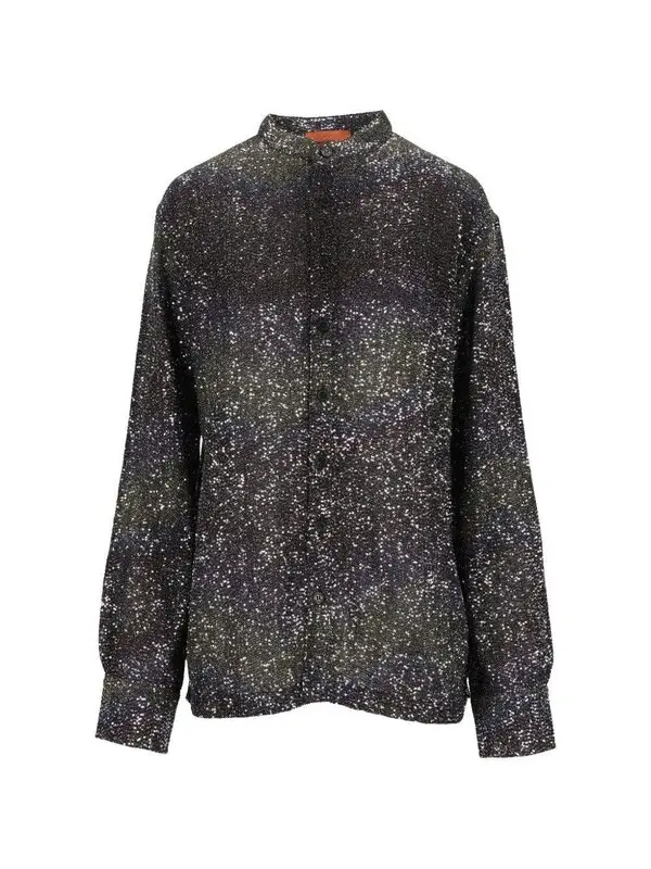 Missoni Oversized Shirt With Sequin Appliqu - Multicolor