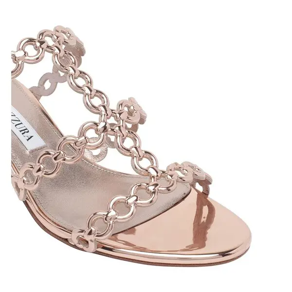 AQUAZZURA Chain Pump Sandals - Pink