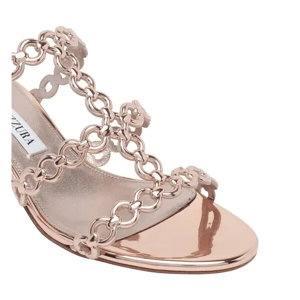 AQUAZZURA Chain Pump Sandals - Pink