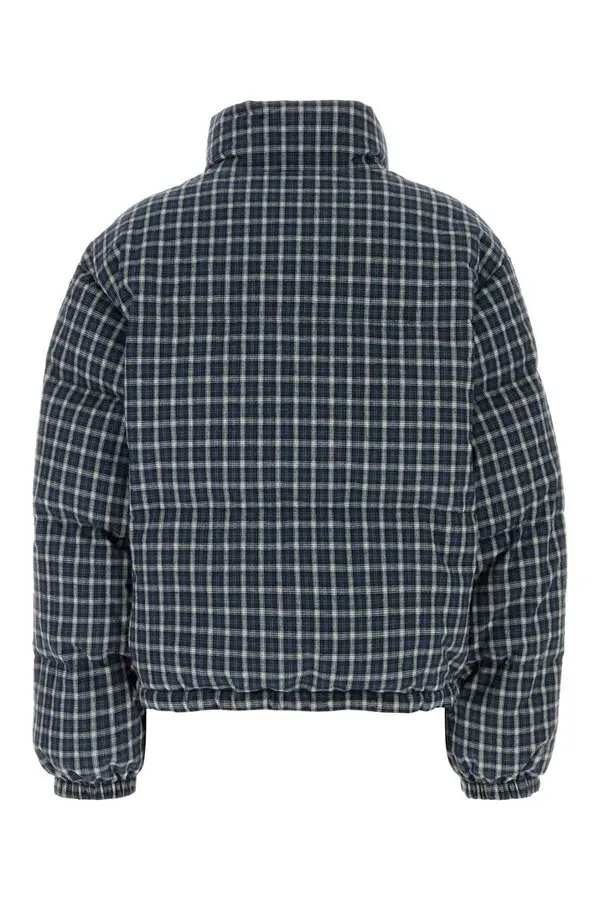 Miu Miu Embroidered Cotton Reversible Down Jacket - Multicolor
