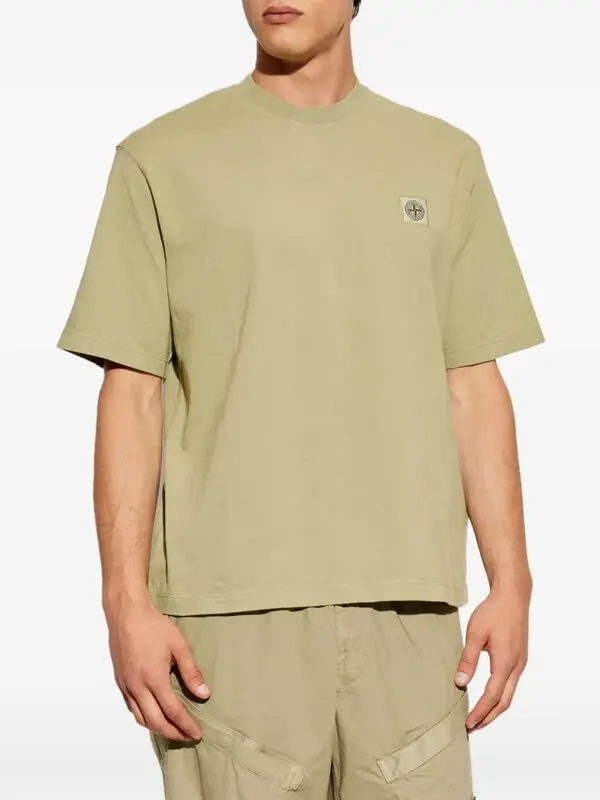 Stone Island Logo Patch T-shirt - Green