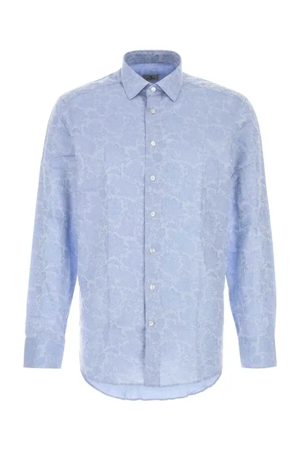 Etro Light Jacquard Shirt - Blue