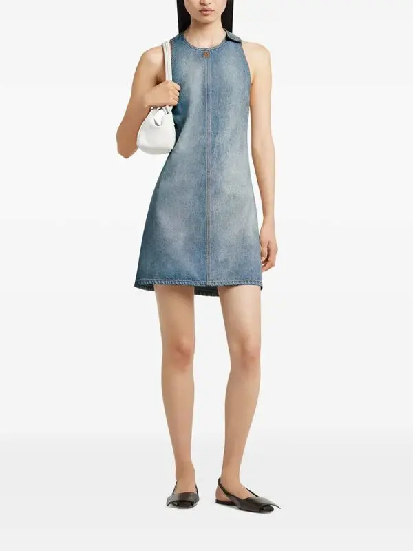 COURREGES Sleeveless Denim Dress