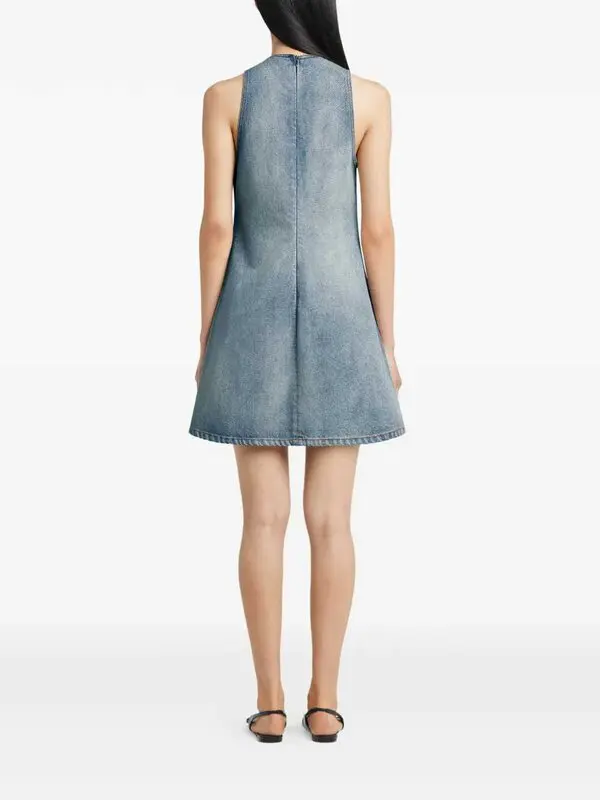 COURREGES Sleeveless Denim Dress