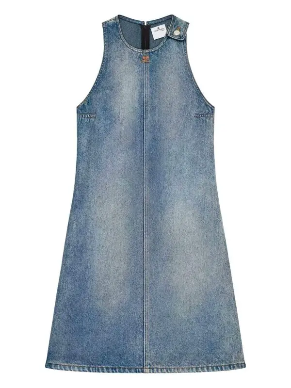 COURREGES Sleeveless Denim Dress - Blue