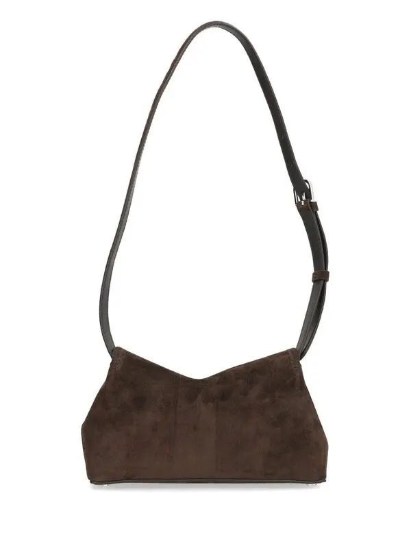 TOTEME Suede T-lock Clutch Bag - Brown