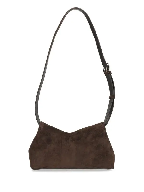 TOTEME Suede T-lock Clutch Bag - Brown