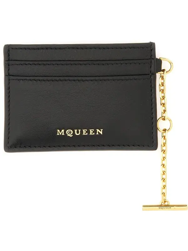 Alexander McQueen Sling Card Holder - Black