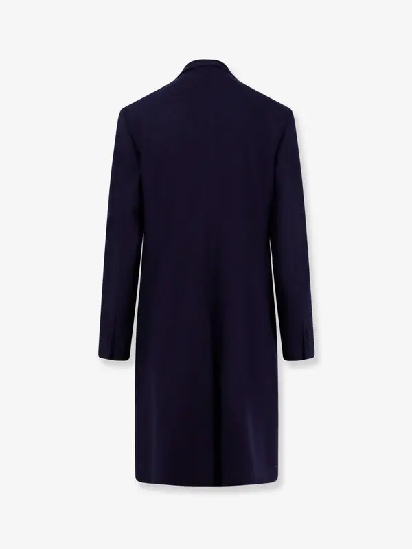 Dior Virgin Wool Single-breasted Coat - Multicolor