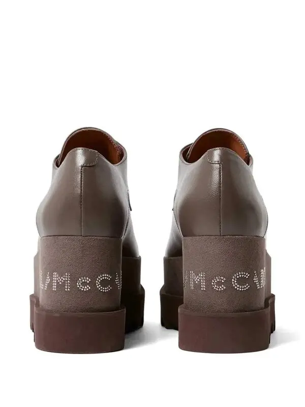 Stella McCartney Elyse Logo Derbies - Brown