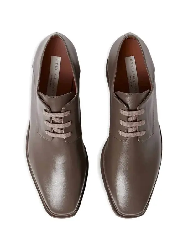 Stella McCartney Elyse Logo Derbies - Brown
