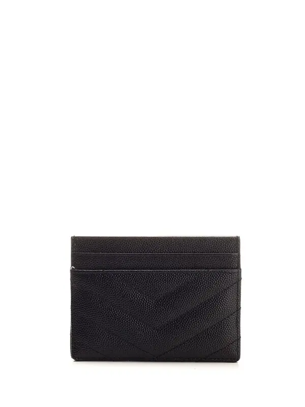 Saint Laurent Monogram Card Case - Black