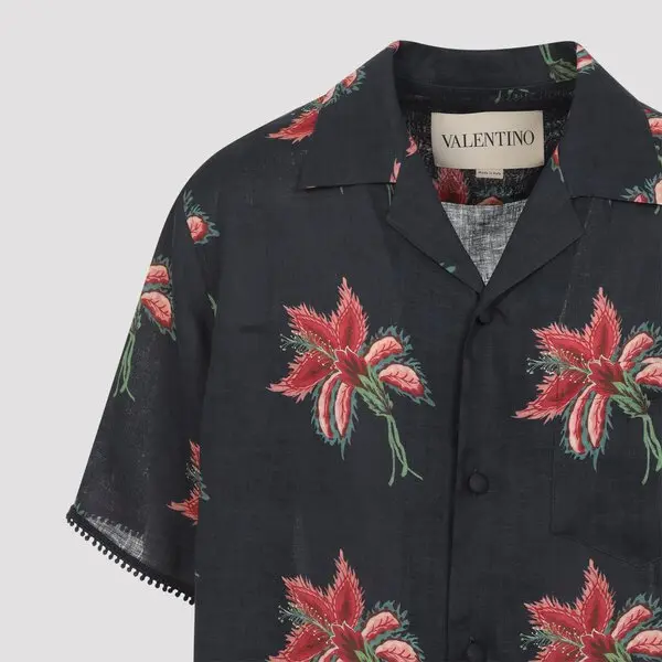 Valentino Garavani Short Sleeves Shirt - Black
