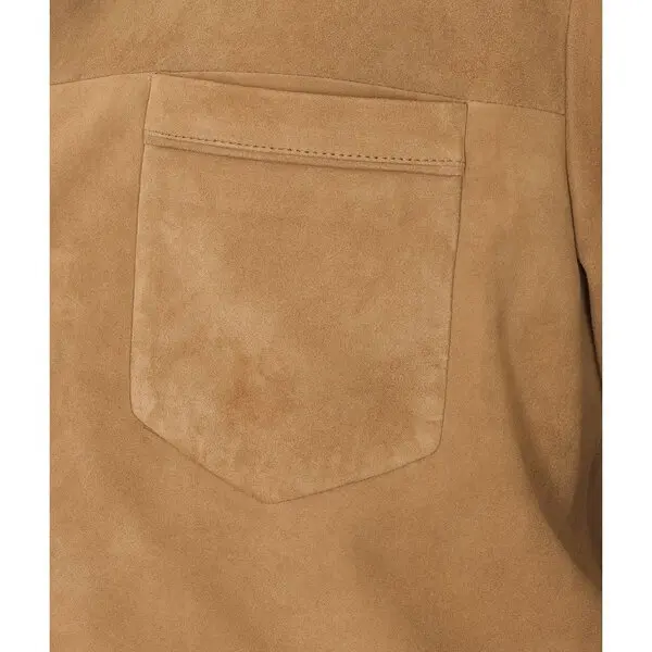 Saint Laurent Suede Jacket - Cream