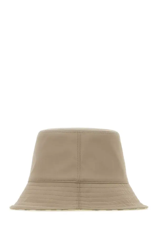 Burberry Dove Grey Stretch Canvas Reversible Bucket Hat