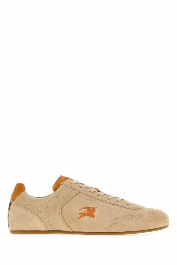 Burberry Suede Knight Runner Sneakers - Brown