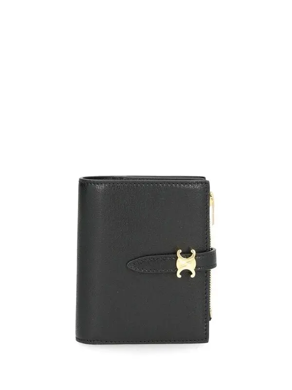 Celine Bi-fold Card Holder - Black