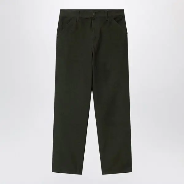 Carhartt Work In Progress Single Knee Pant Olive In Organic Cotton - Green