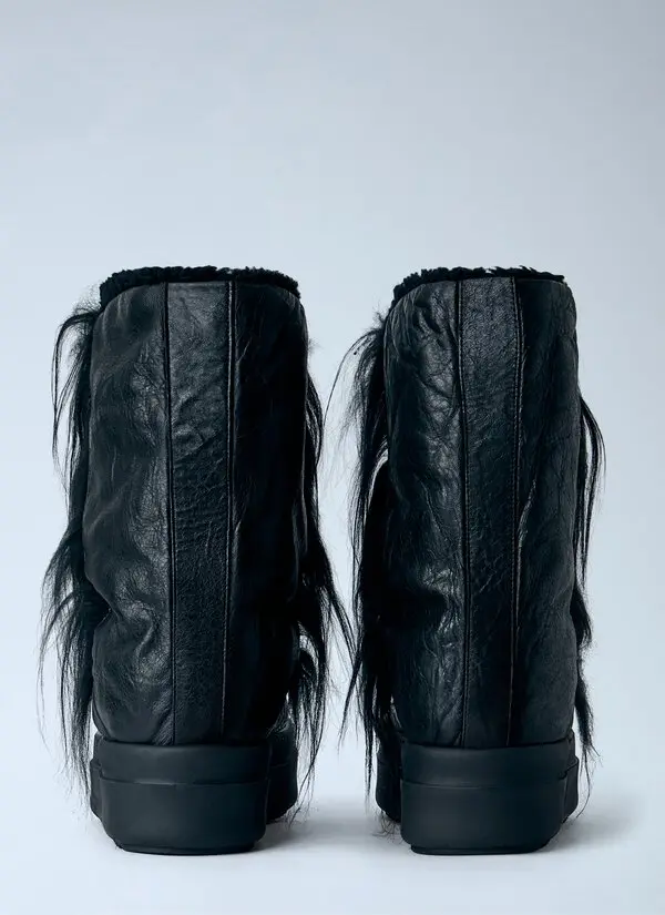 Rick Owens Fringed Mega Bumper Lunar Boots