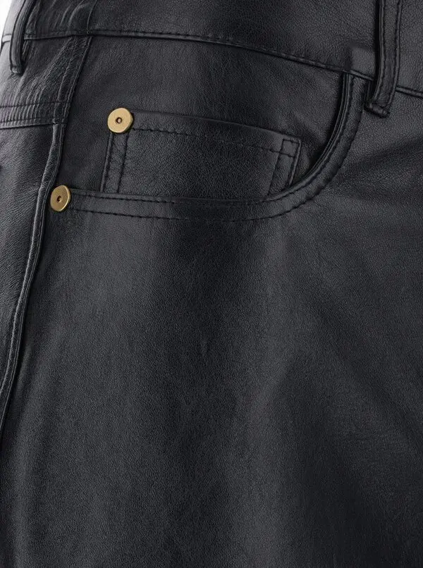 Max Mara S 'pesca' Pants With Five-pocket Design In Leather For