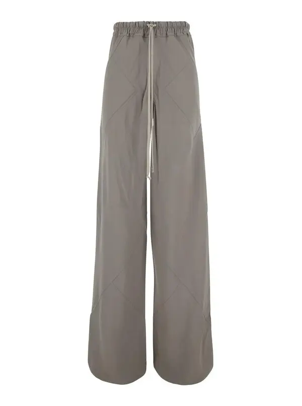 Rick Owens Viscose Blend Wide Leg Trousers - Multicolor