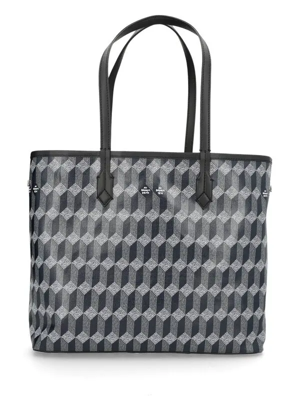AU DEPART Monogrammed Tote Bag - Blue