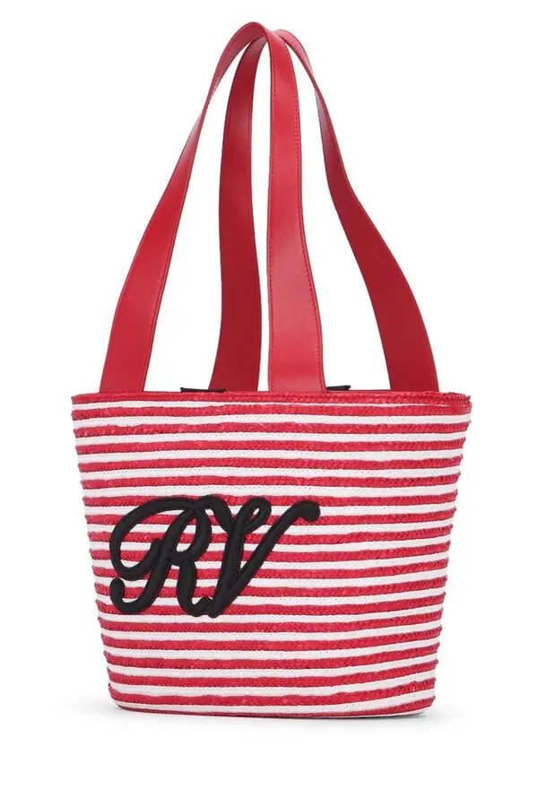 ROGER VIVIER Straw Panier Small Tote - Multicolor