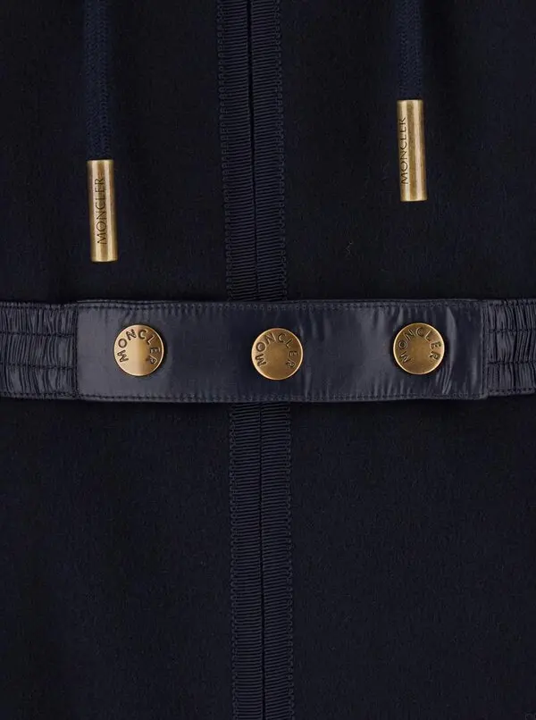 Moncler Tech Fabric Cape With Removable Hood - Multicolor