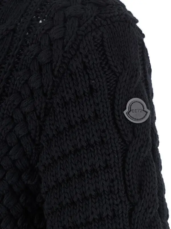 Moncler Merino Wool Cable Knit Turtleneck Jumper - Multicolor