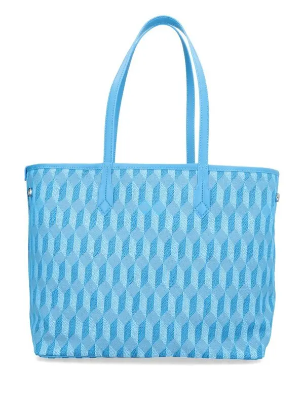 AU DEPART Coated Canvas Tote Bag - Blue
