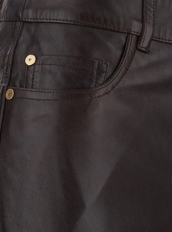 Max Mara Pesca Leather Pants