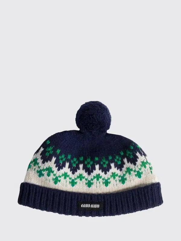 Miu Miu Virgin Wool Beanie Hat