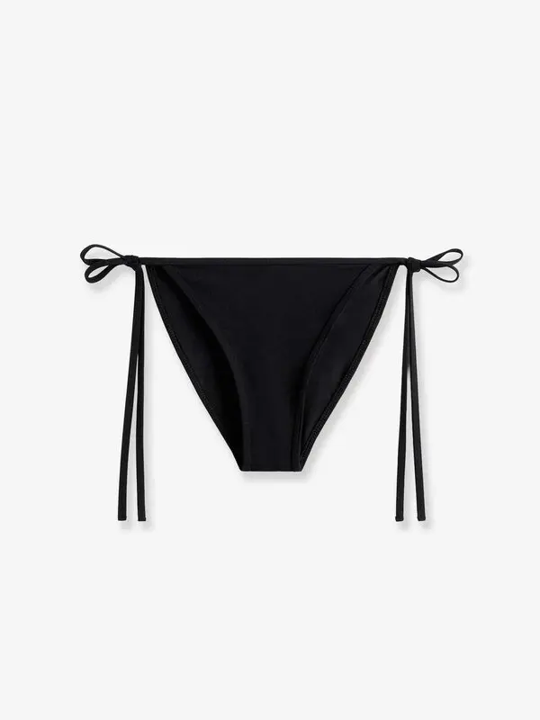 TOTEME Scoop Nylon Bikini Bottom - Black