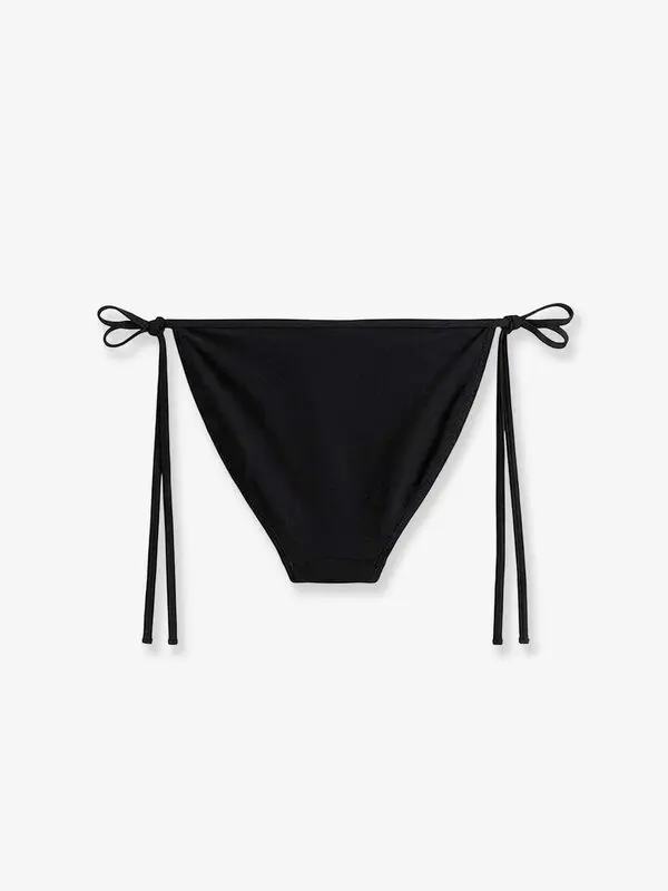 TOTEME Scoop Nylon Bikini Bottom - Black