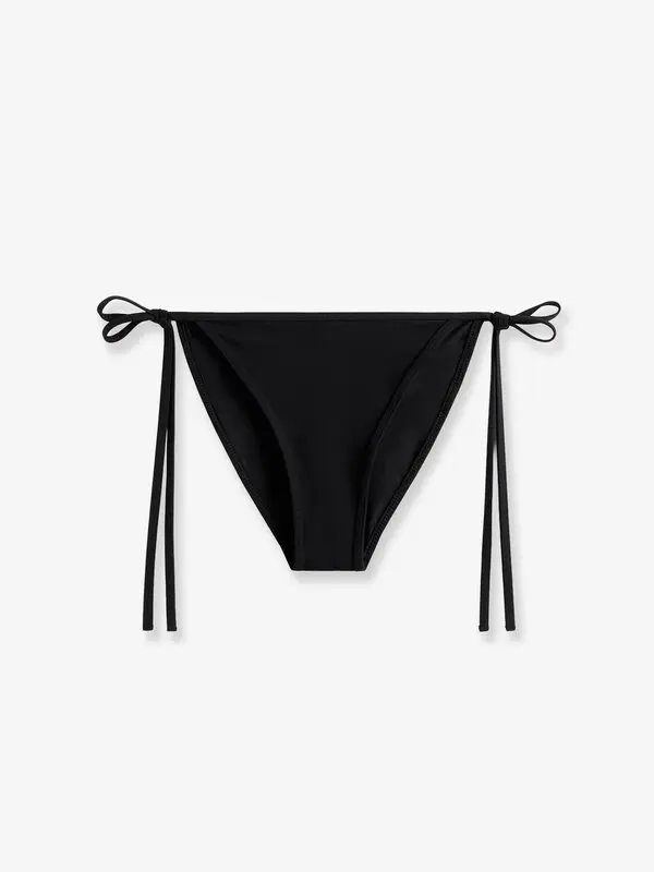 TOTEME Scoop Nylon Bikini Bottom - Black