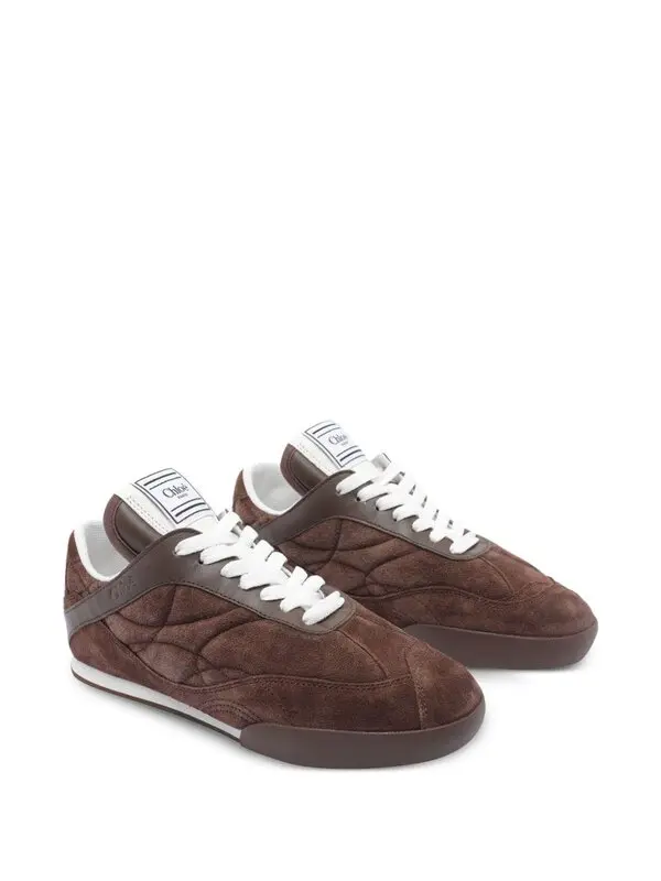 Chloé Kick Suede Leather Sneakers