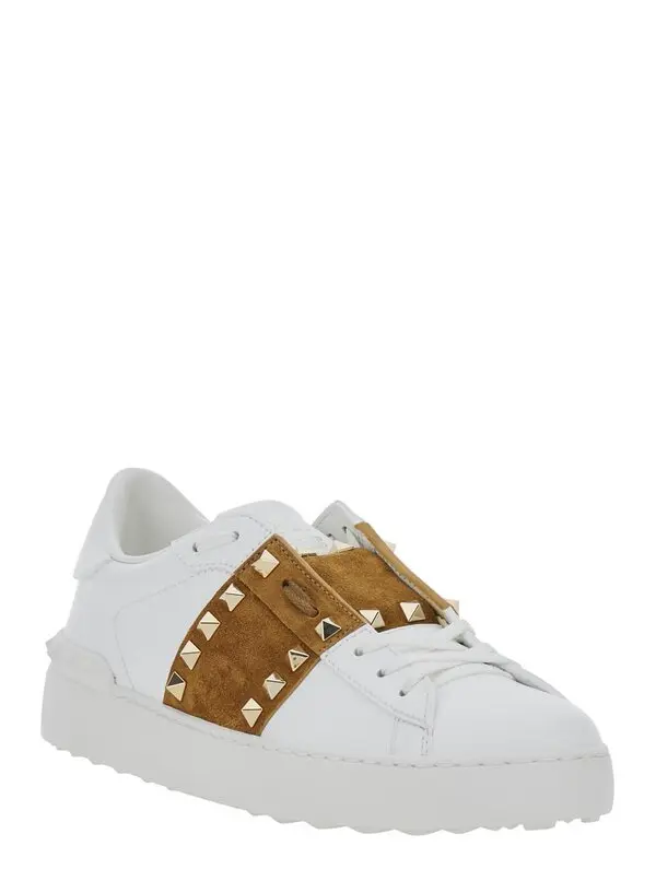 Valentino Garavani Leather And Suede Sneaker - Multicolor