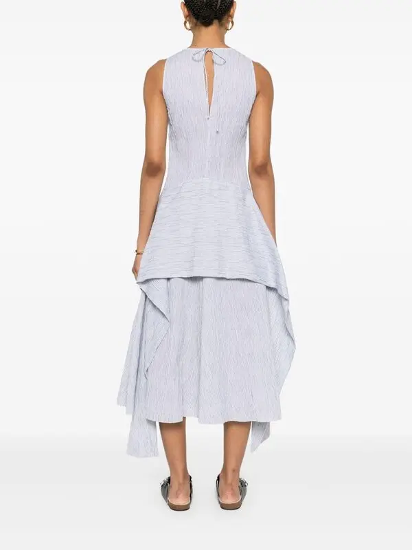 Loewe Cotton Blend Midi Dress - Multicolor