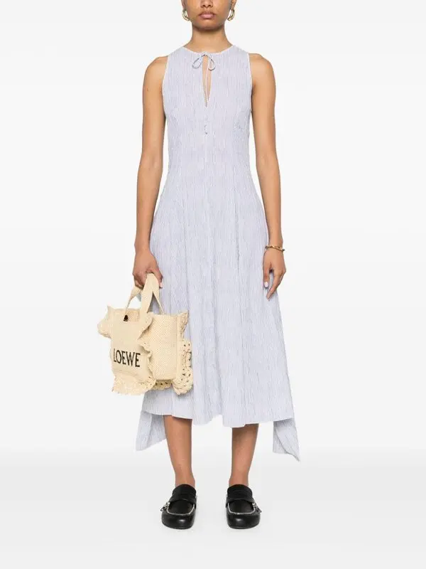 Loewe Cotton Blend Midi Dress - Multicolor