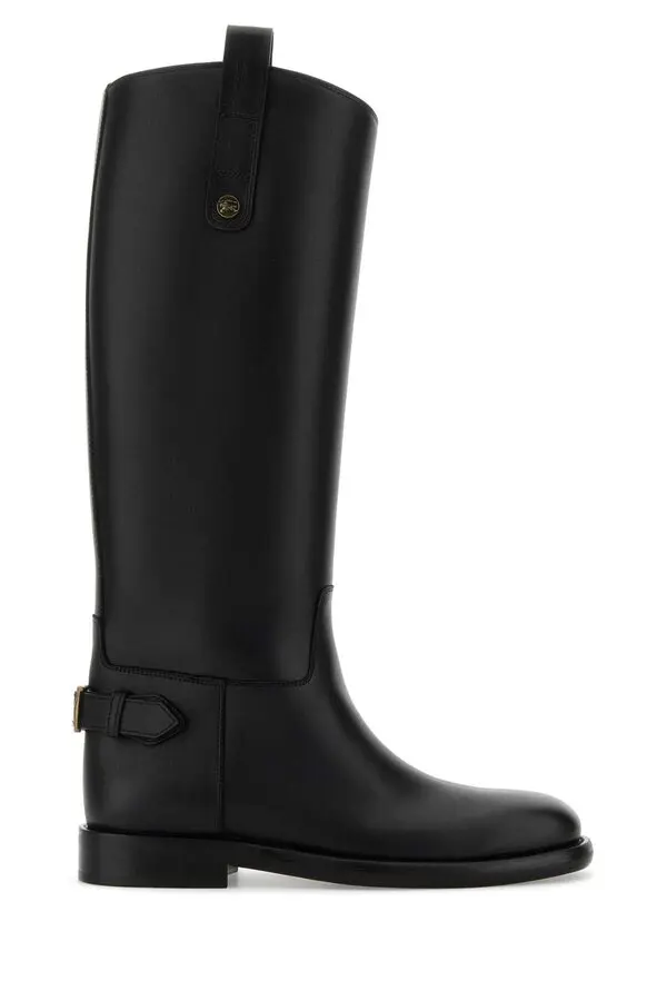 Burberry Leather Cavalier Boots