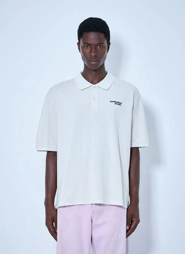 Acne Studios Washed Logo Polo Shirt