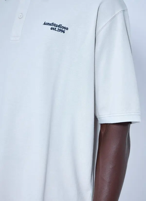 Acne Studios Washed Logo Polo Shirt