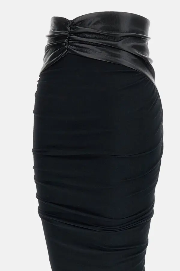 Andamane Ursula Draped Midi Skirt