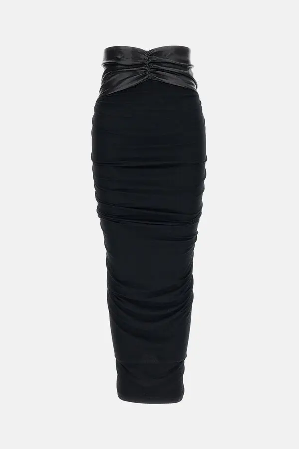 Andamane Ursula Draped Midi Skirt - Multicolor
