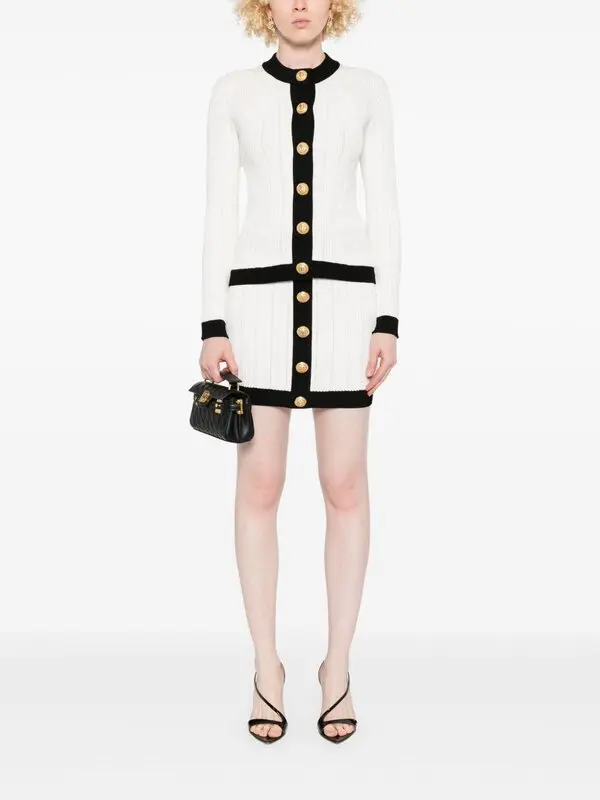 Balmain Knitted Crewneck Cardigan