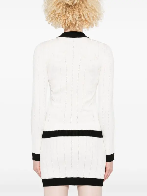 Balmain Knitted Crewneck Cardigan