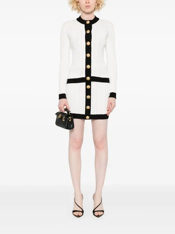 Balmain Knitted Crewneck Cardigan - Multicolor