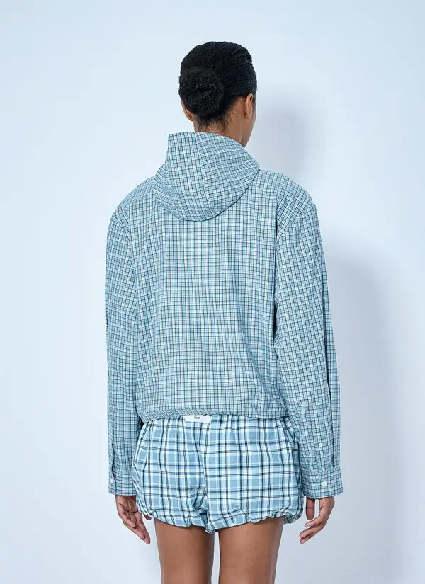 Acne Studios Hooded Check Jacket