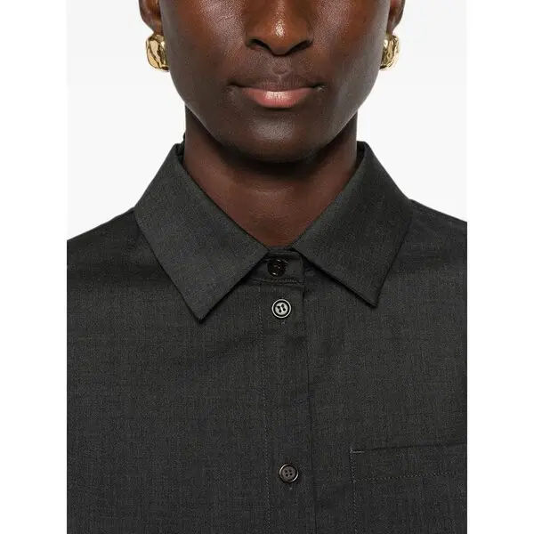 Max Mara Virgin Wool Long Sleeve Shirt