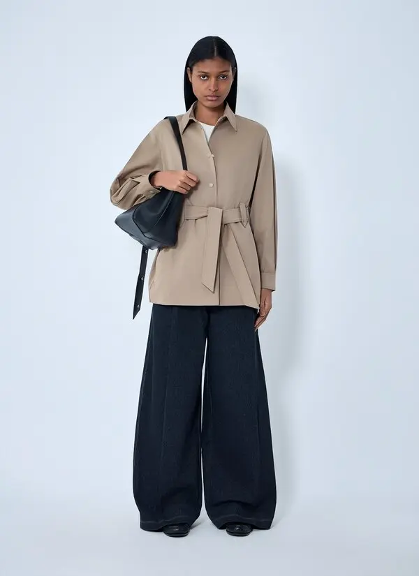 Max Mara Belted Button-down Shirt